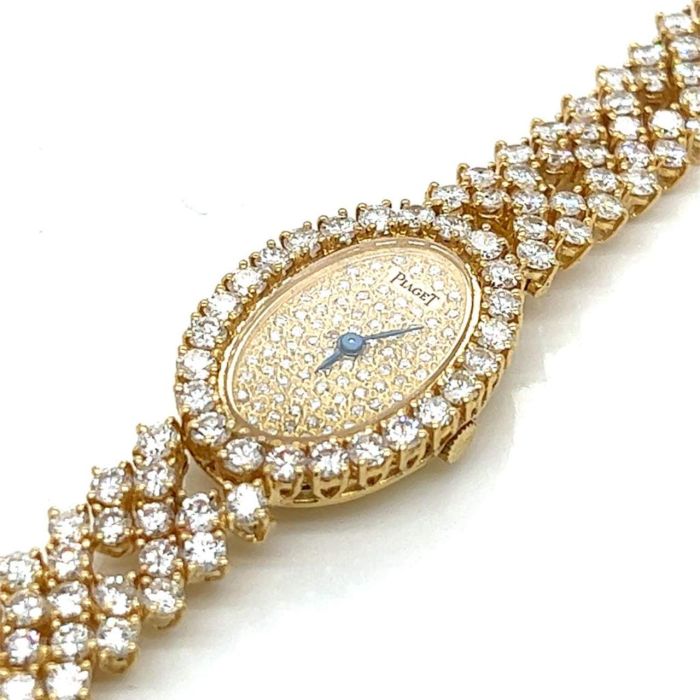 PIAGET 18K Yellow Gold Diamond Ladies Cocktail Watch | Dunkin's Diamonds
