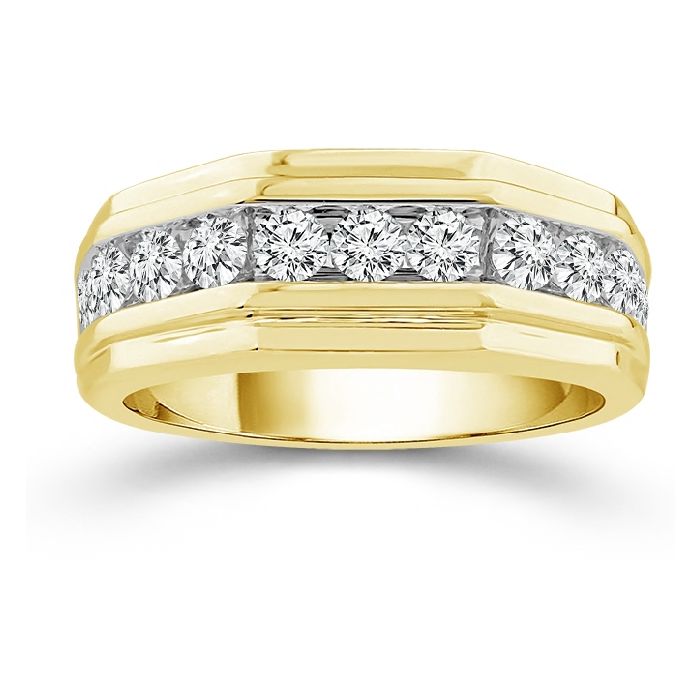 10kt Yellow Gold Mens Diamond Ring | Dunkin's Diamonds